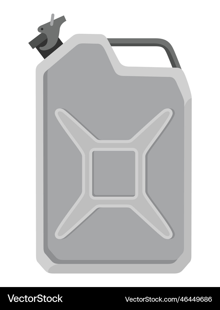 Canister for engine oil or petroleum isolated Vector Image