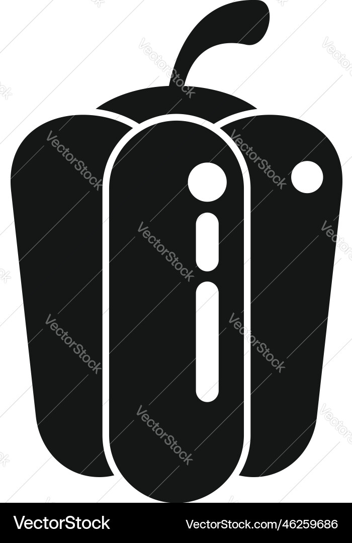Cooking paprika icon simple sweet Royalty Free Vector Image