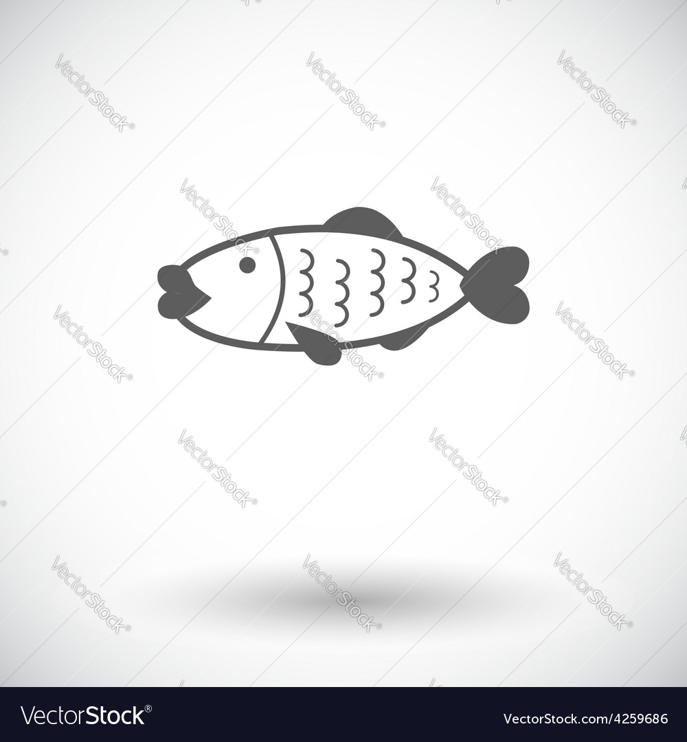 Fish icon Royalty Free Vector Image - VectorStock