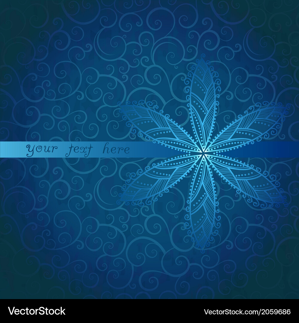 Floral greeting card with place for your text Vector Image