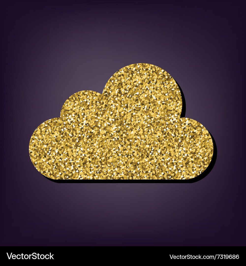 Golden style icon on people background Royalty Free Vector