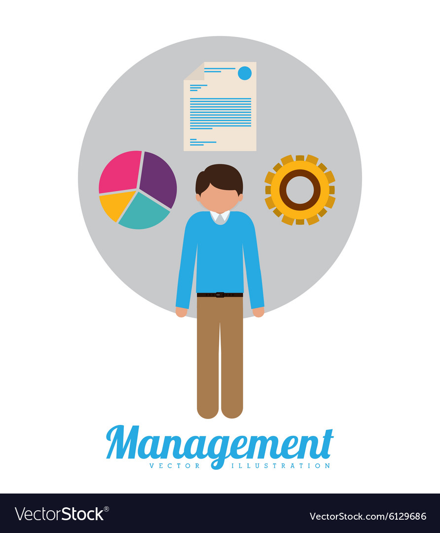 Management design Royalty Free Vector Image - VectorStock