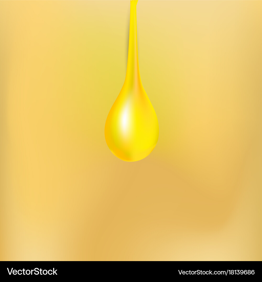 Oil drop icon background isolated white droplet Vector Image