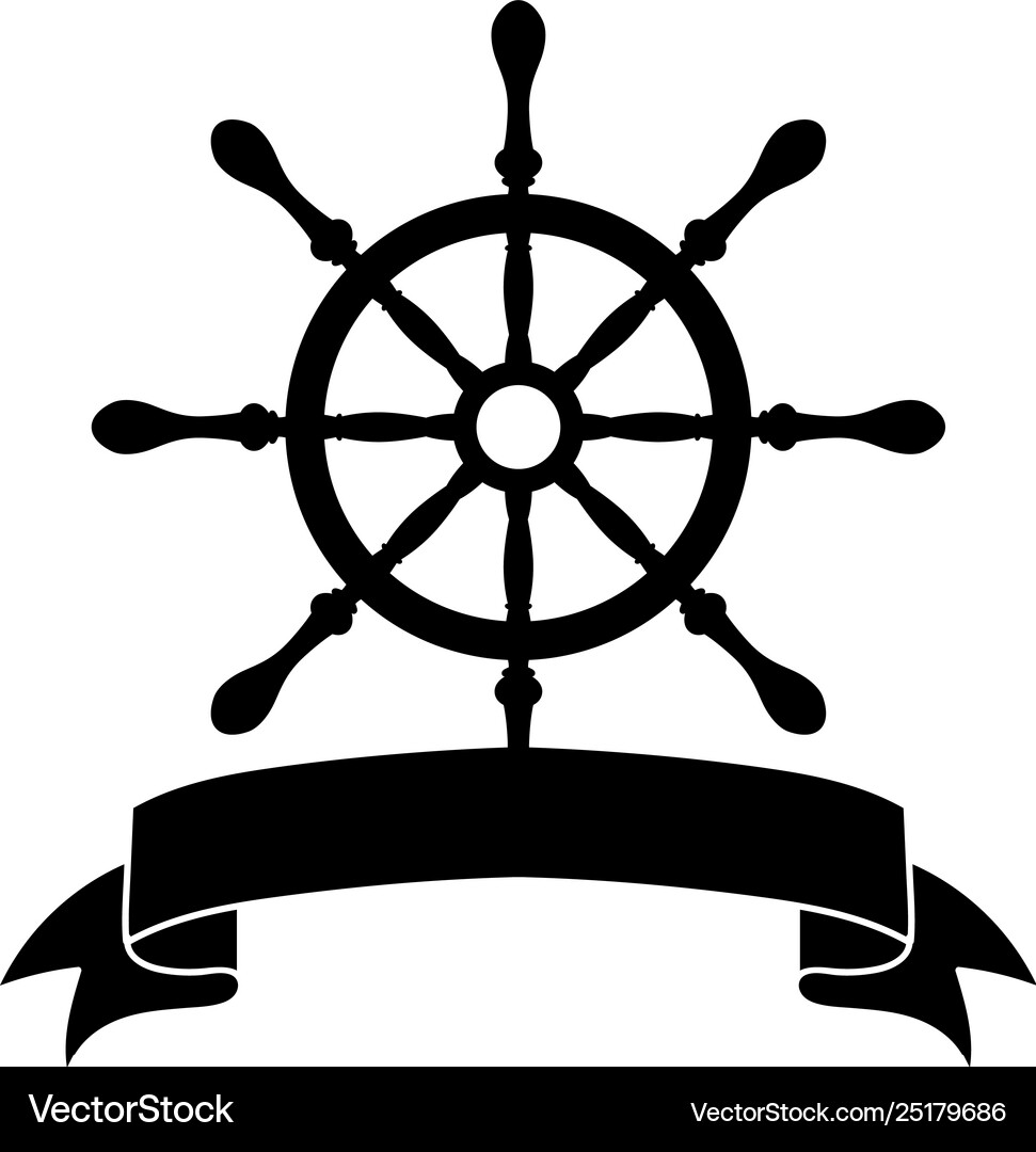 Ship wheel eps Royalty Free Vector Image - VectorStock
