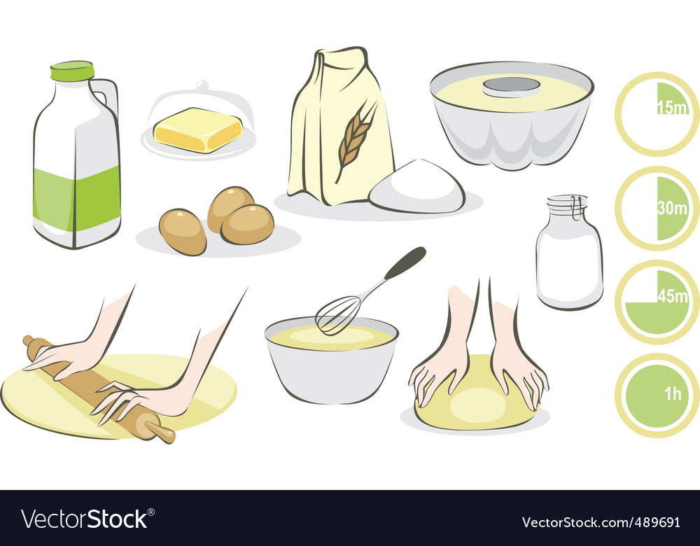 Baking set Royalty Free Vector Image - VectorStock