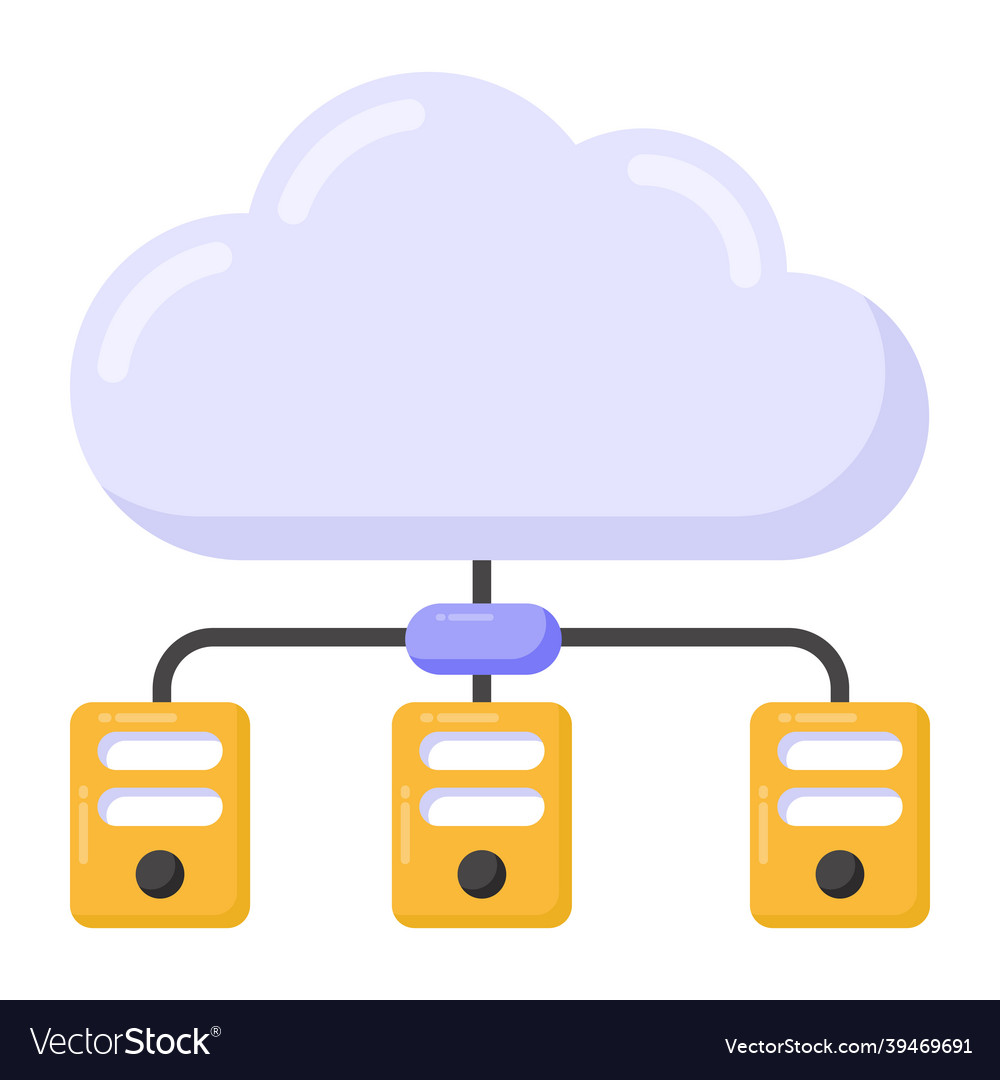 Cloud network Royalty Free Vector Image - VectorStock