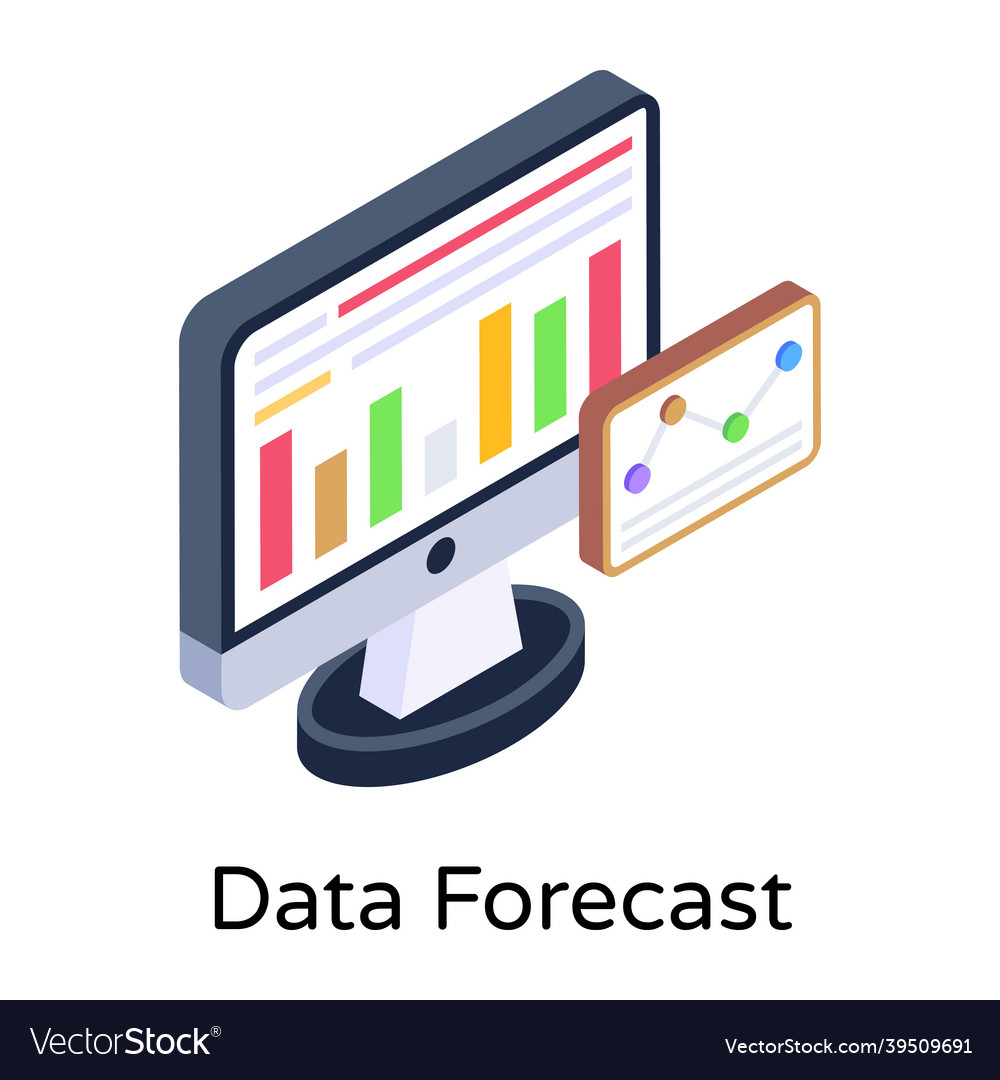 Data forecast Royalty Free Vector Image - VectorStock