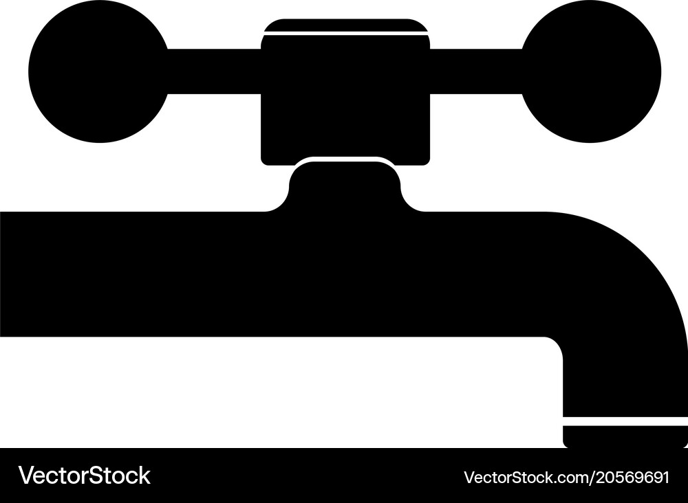 Tap icon black color Royalty Free Vector Image