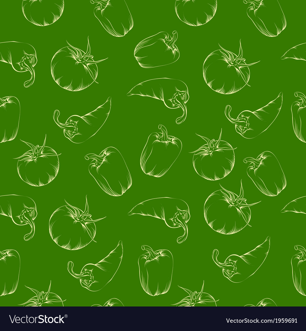Vegetable pattern - green Royalty Free Vector Image