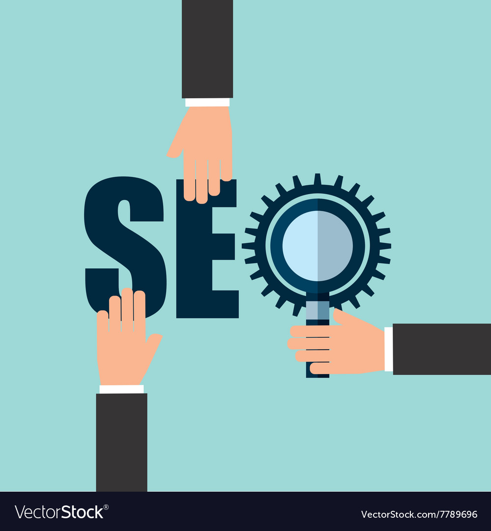 Search engine optimization design Royalty Free Vector Image