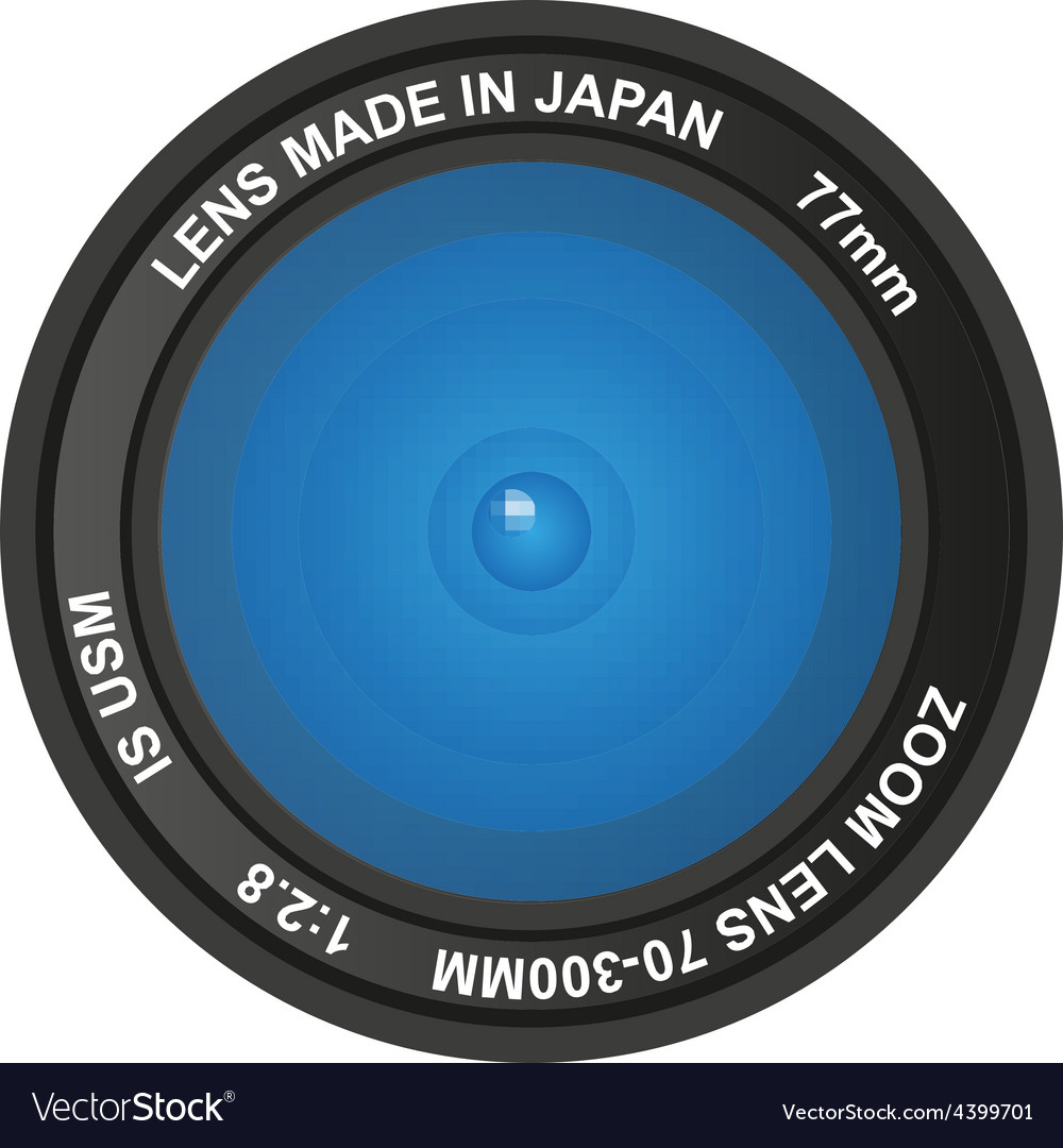 Camera lens Royalty Free Vector Image - VectorStock