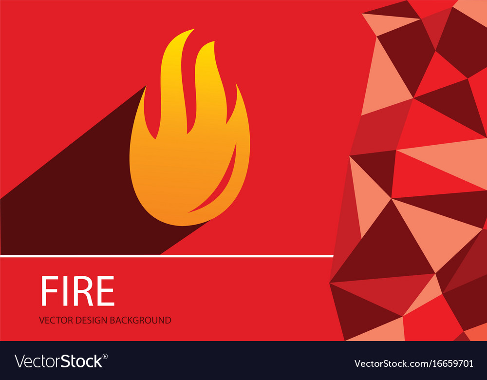 Fire design background Royalty Free Vector Image