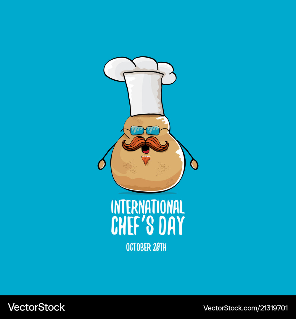 International chef day greeting card Royalty Free Vector