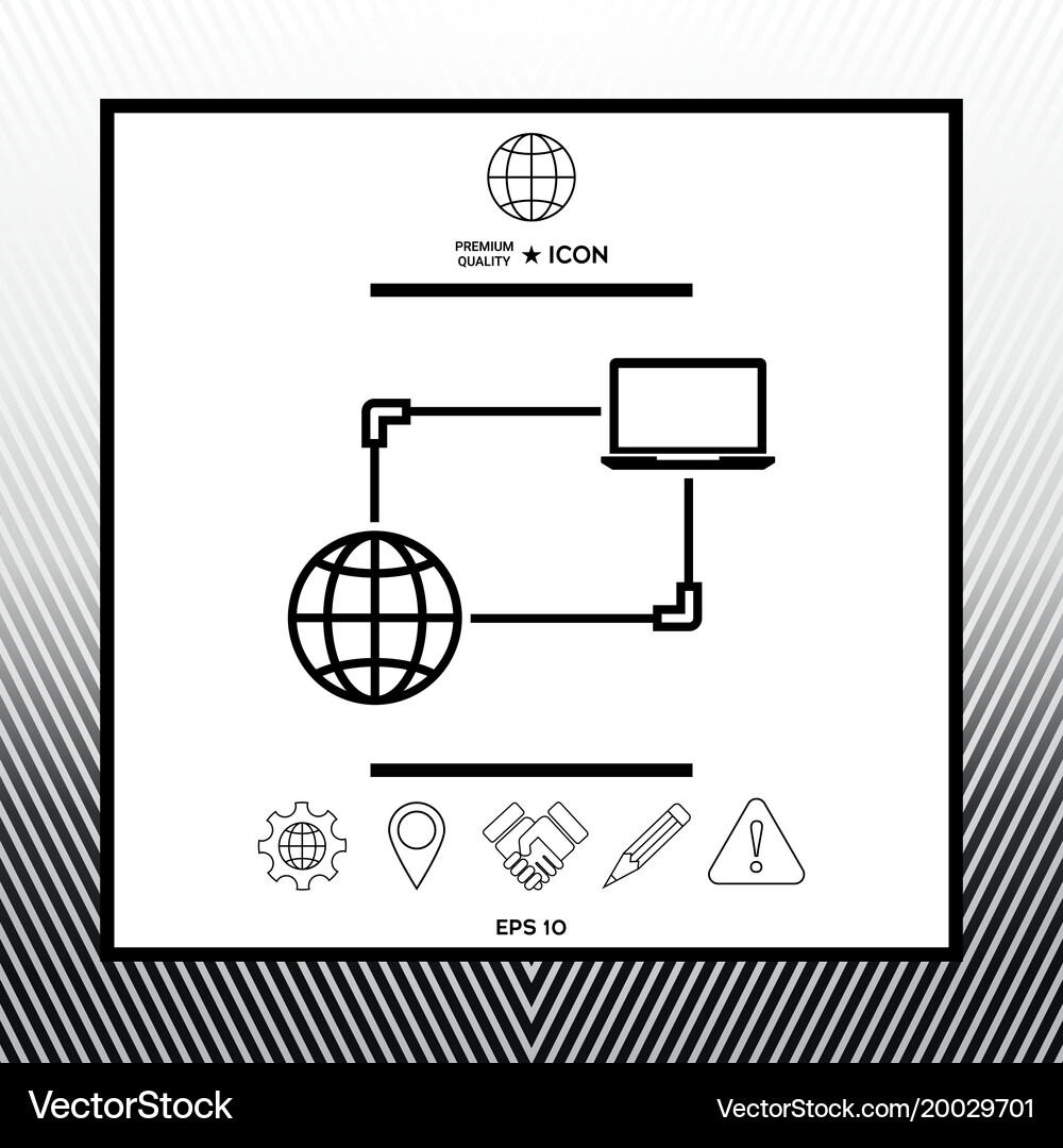Internet connection data exchange transfer Vector Image