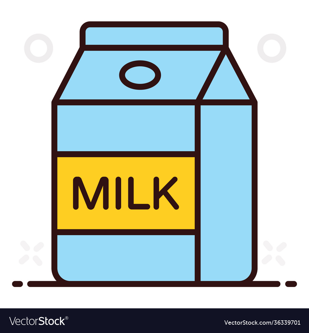 Milk container Royalty Free Vector Image - VectorStock