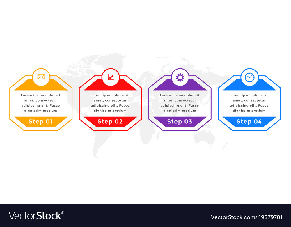 Professional infographic workflow chart layout Vector Image