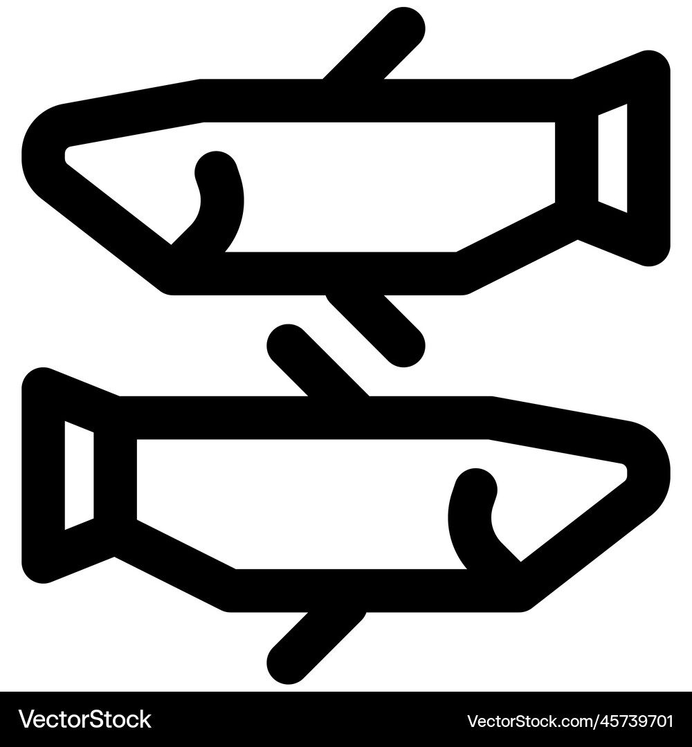 Raw frozen trout kept for meal Royalty Free Vector Image