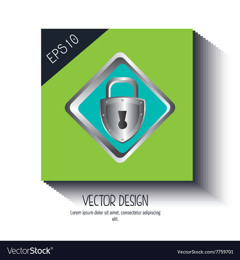 Security system design Royalty Free Vector Image