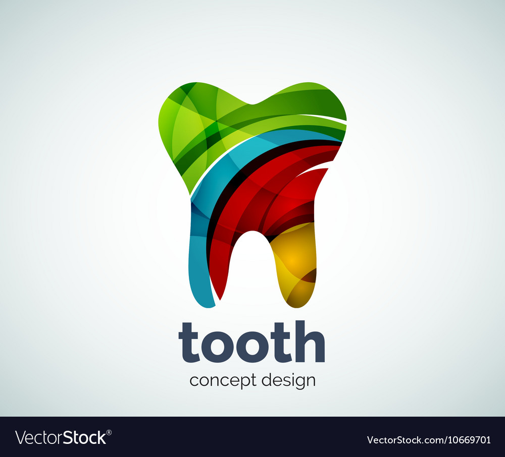 Tooth logo template Royalty Free Vector Image - VectorStock