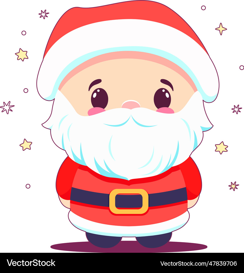 Cute santa claus christmas Royalty Free Vector Image