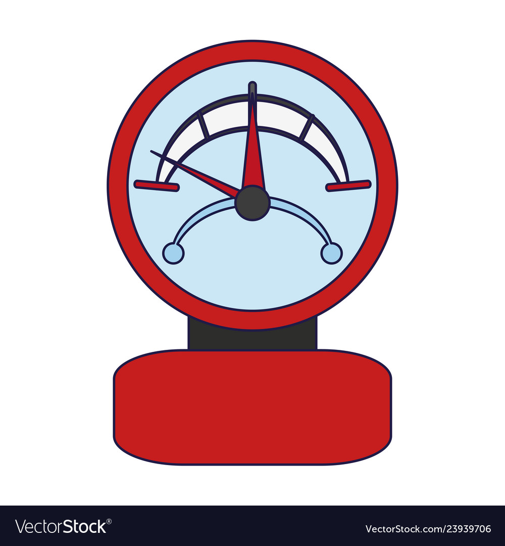 Manometer pressure device Royalty Free Vector Image