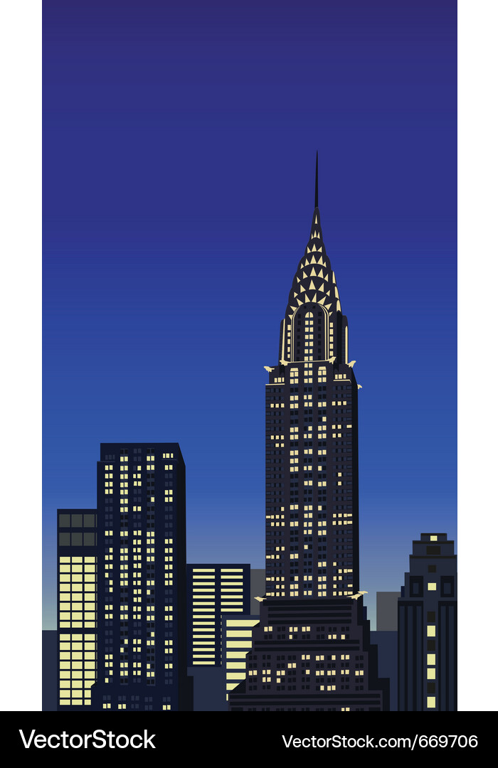 New York City Skyline Royalty Free Vector Image