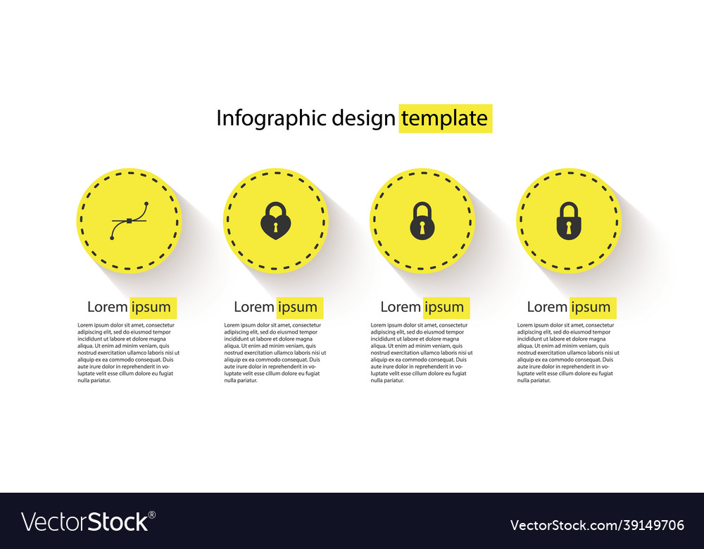 Set Bezier Curve Castle In The Shape Of Heart Vector Image