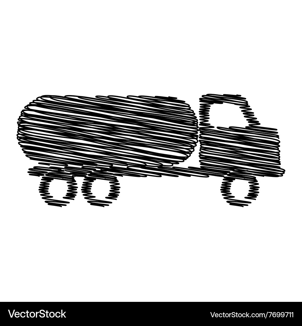 Black icon with scribble effect Royalty Free Vector Image