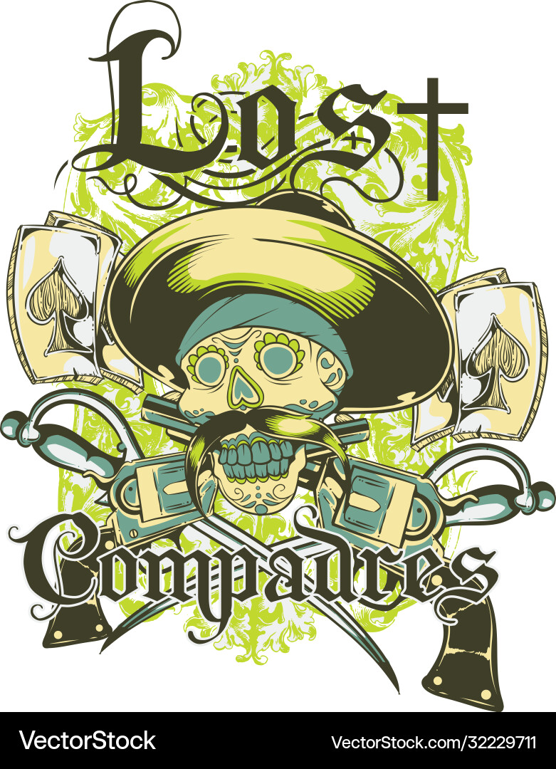 Lost compadres Royalty Free Vector Image - VectorStock