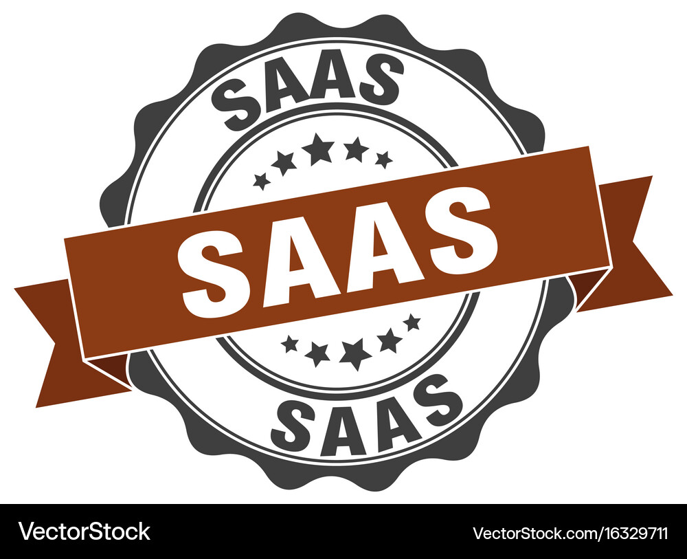 Saas stamp sign seal Royalty Free Vector Image