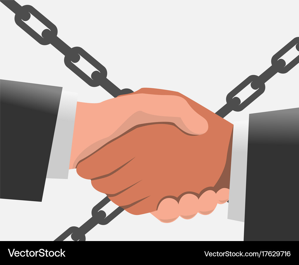 Business people handshake Royalty Free Vector Image