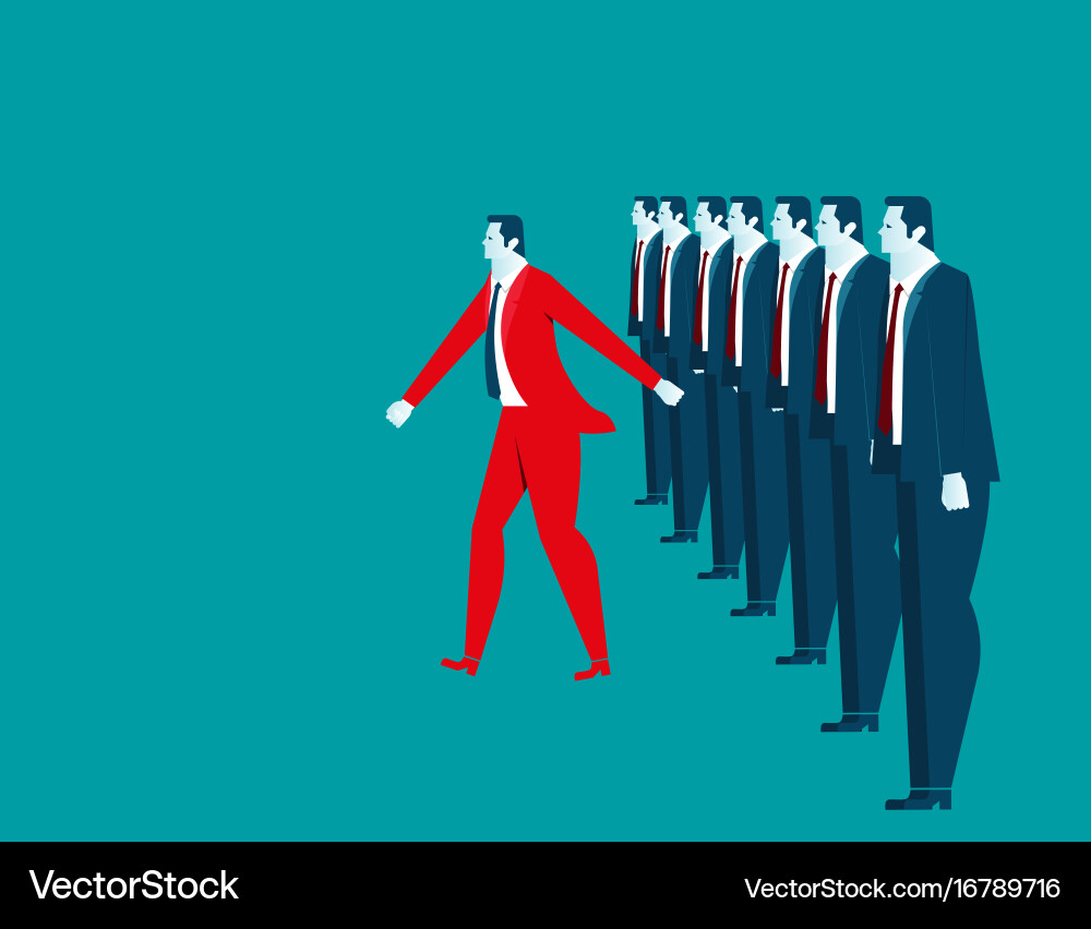Businessman leadership Royalty Free Vector Image