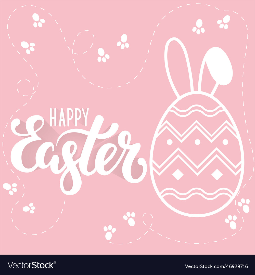 Colored easter template with easter egg Royalty Free Vector