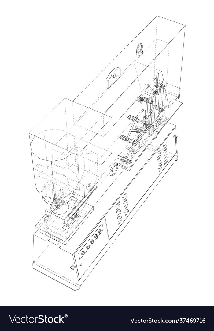 Metalworking cnc machine Royalty Free Vector Image