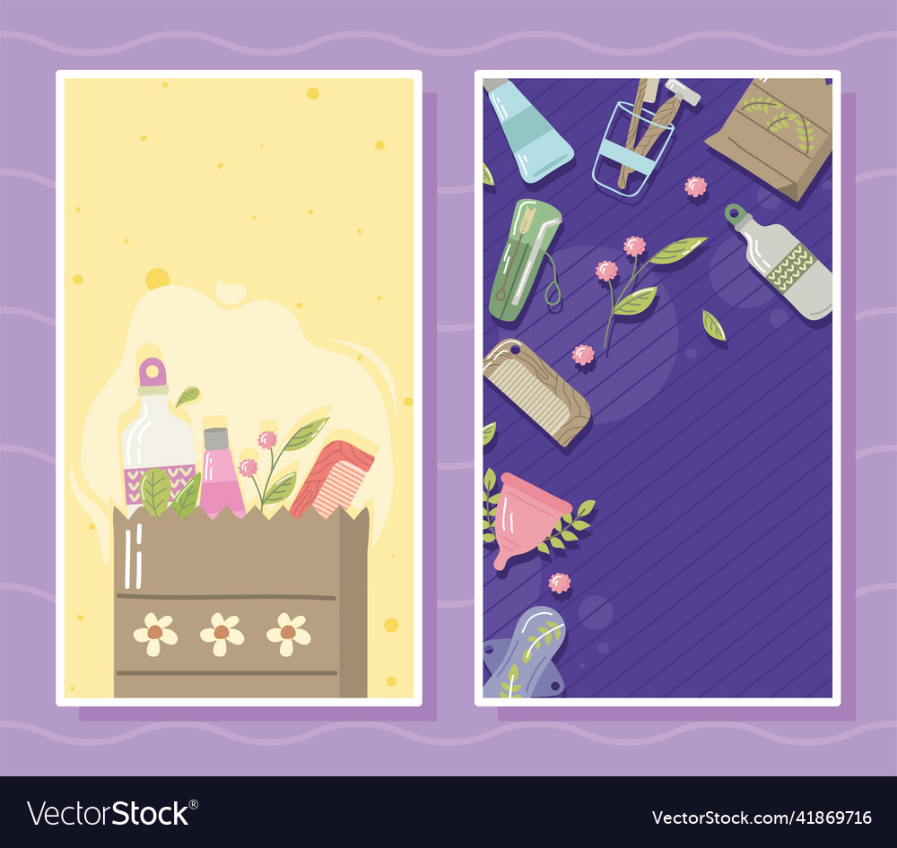 Two reusable elements cards Royalty Free Vector Image