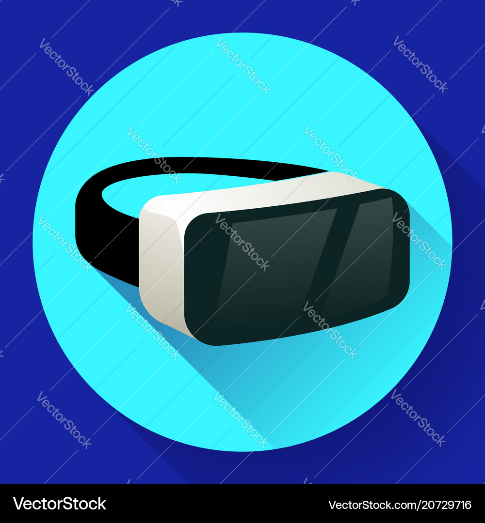 Vr glasses icon or virtual reality helmet Vector Image