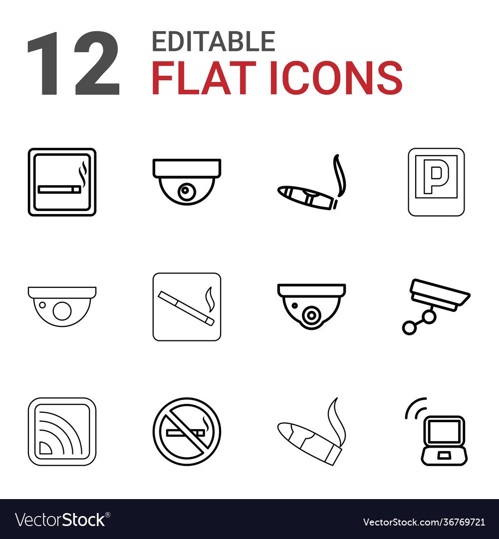 12 zone icons Royalty Free Vector Image - VectorStock