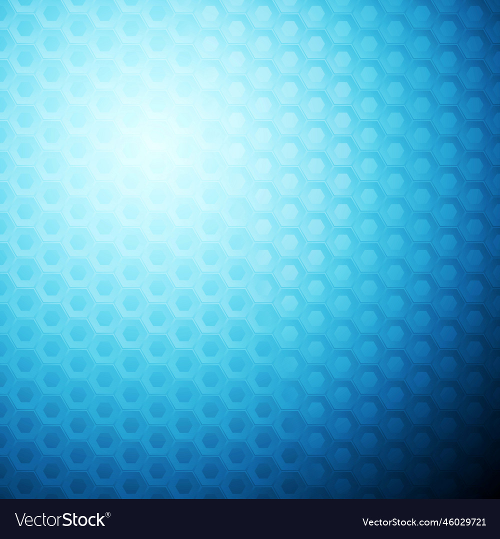 Blue abstract hexagonal texture background Vector Image