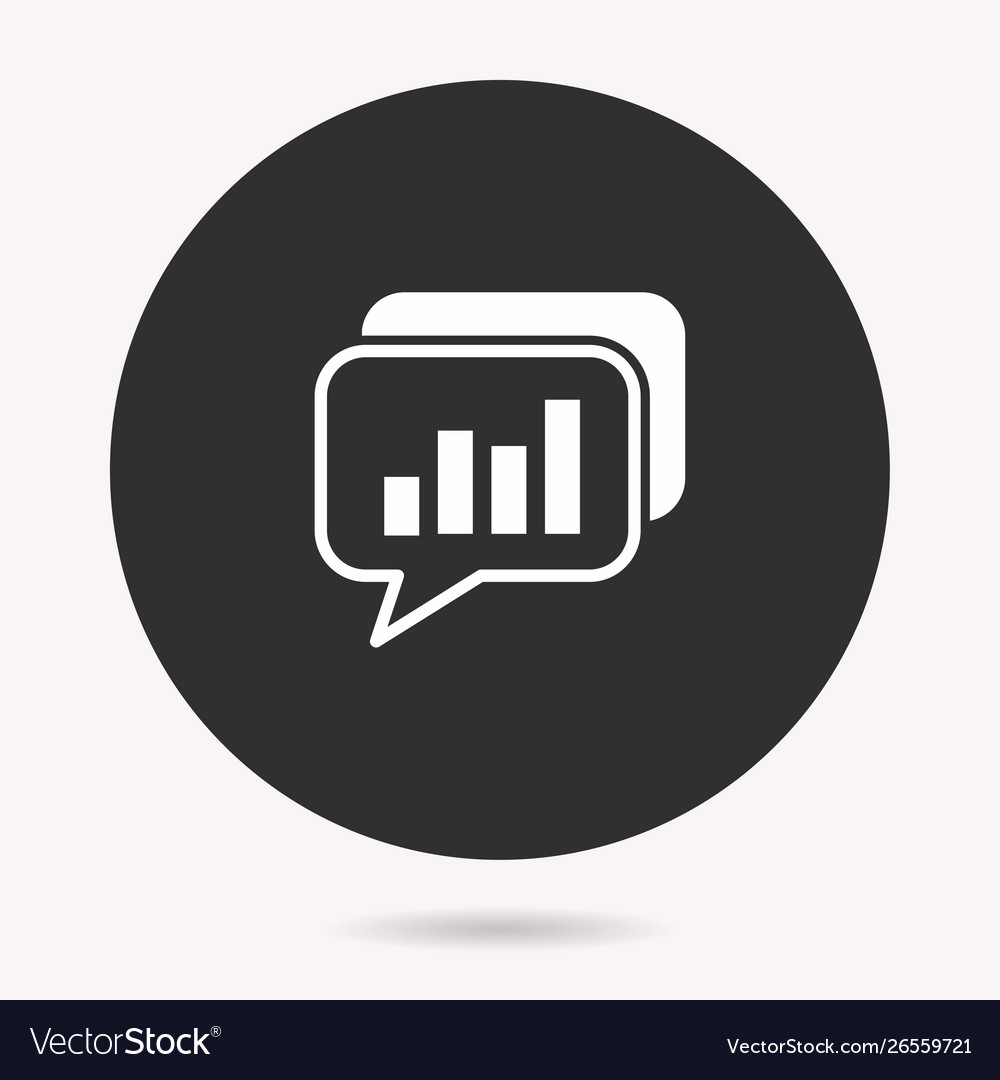 Data analysis - icon isolated Royalty Free Vector Image