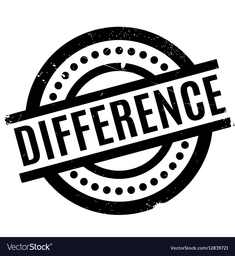 Difference rubber stamp Royalty Free Vector Image