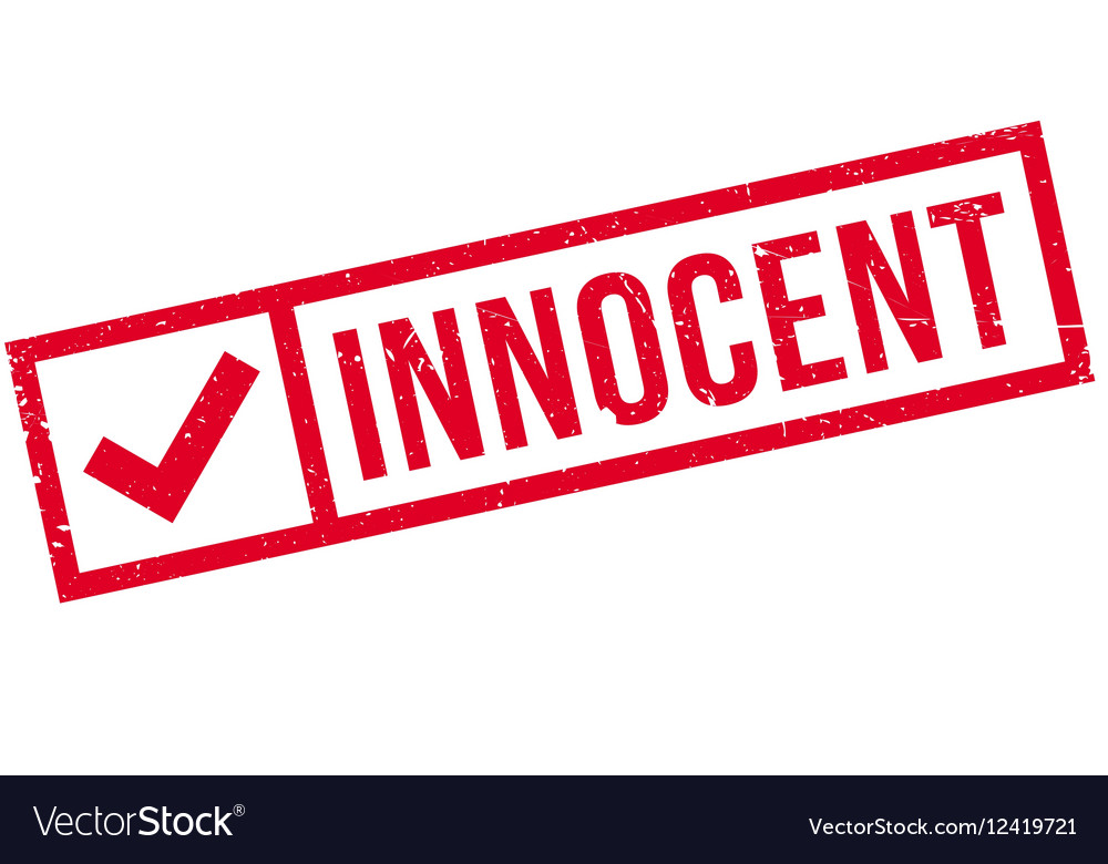 Innocent rubber stamp Royalty Free Vector Image