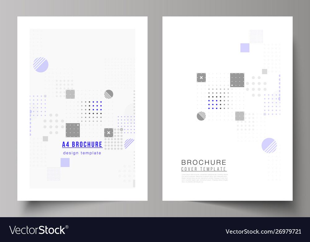 Layout a4 format modern cover Royalty Free Vector Image