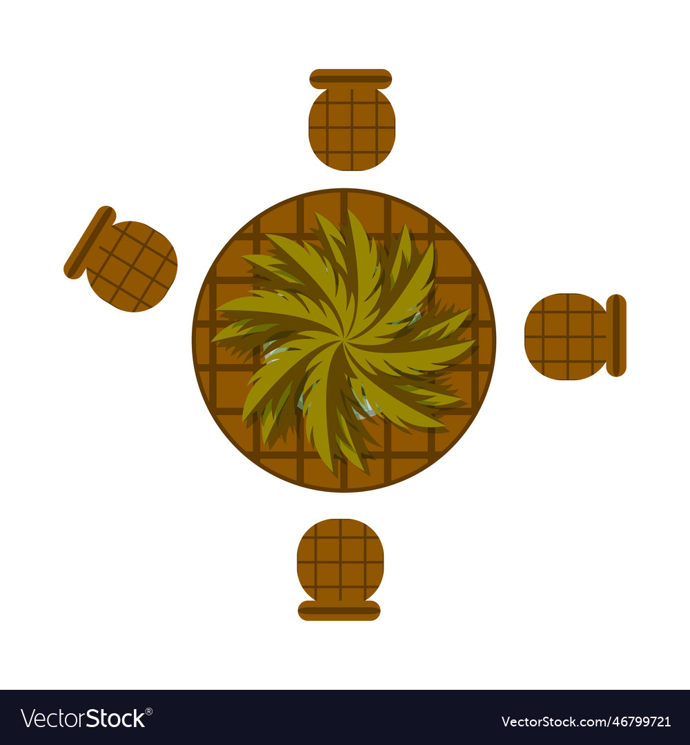 Outdoor table Royalty Free Vector Image - VectorStock