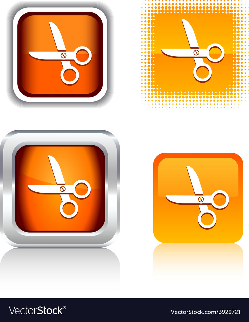 Scissors icons Royalty Free Vector Image - VectorStock