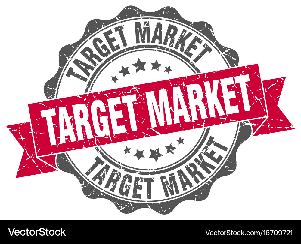 Target market stamp sign seal Royalty Free Vector Image