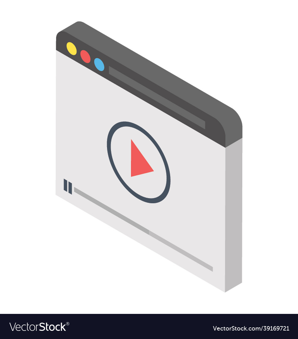 Video play Royalty Free Vector Image - VectorStock