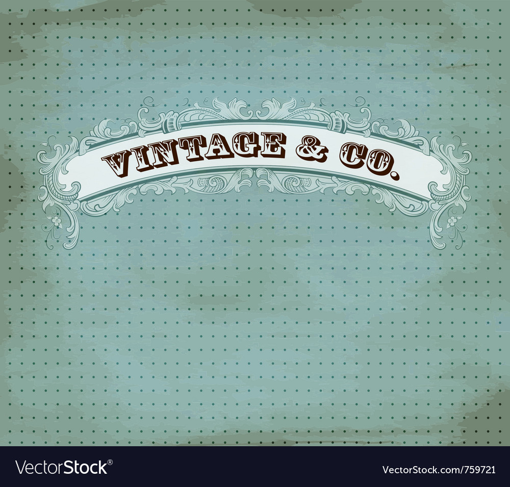 Vintage dot card Royalty Free Vector Image - VectorStock
