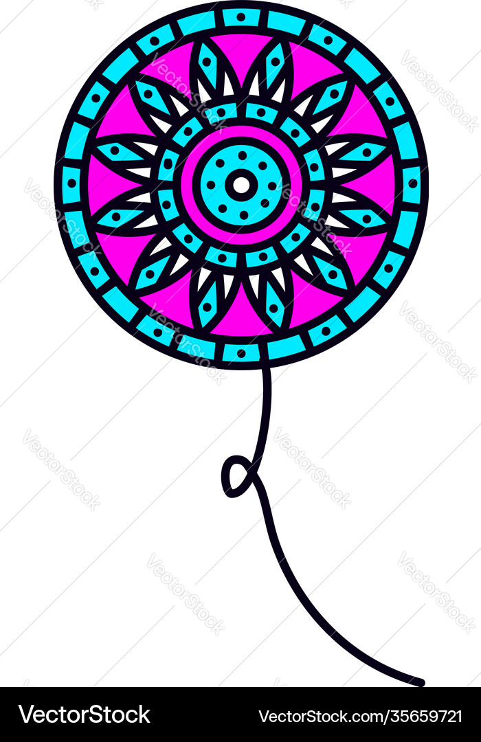 Weird balloon on white background Royalty Free Vector Image
