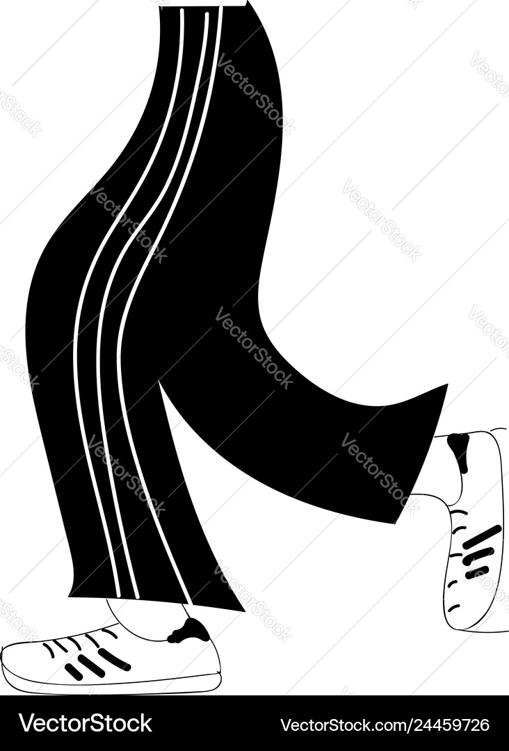 Black and white tracksuit color Royalty Free Vector Image