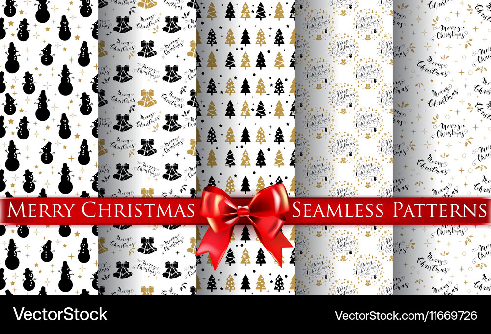 Christmas seamless pattern Royalty Free Vector Image
